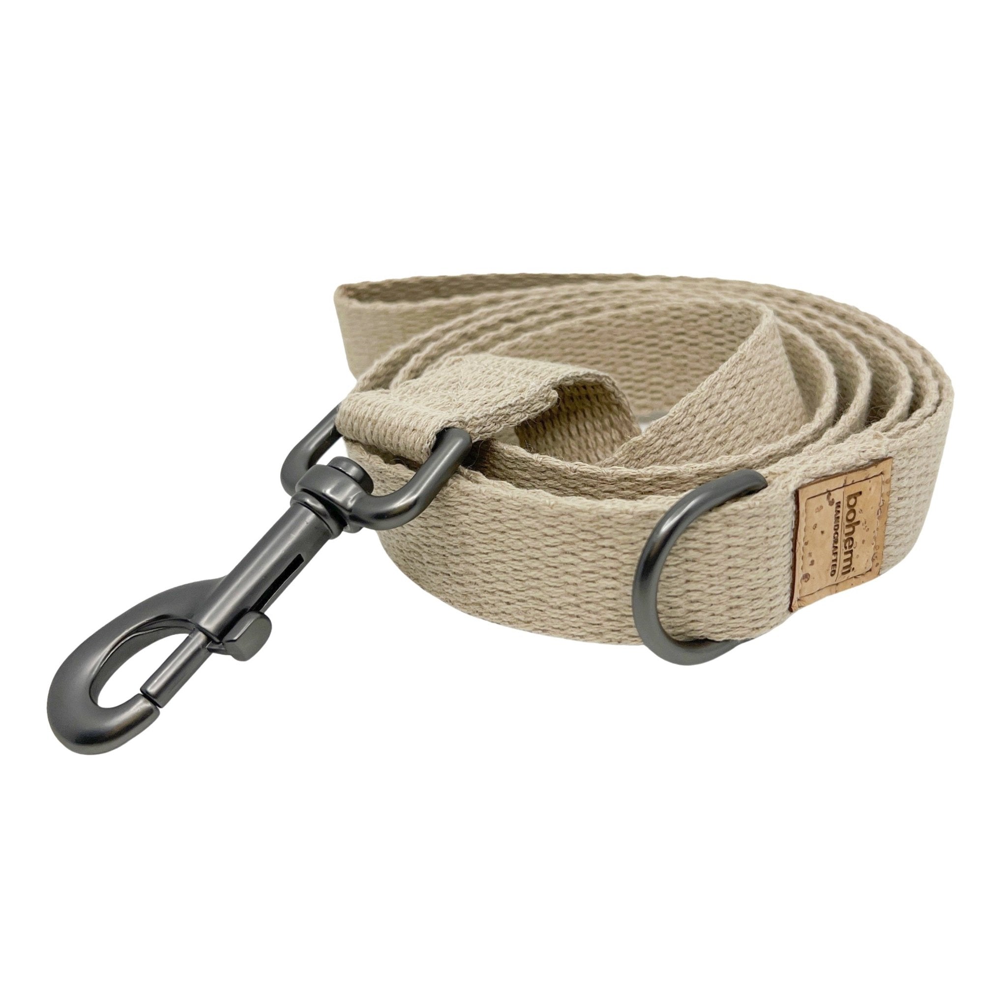 Bohemi - Super Soft Hemp Dog Lead - Gunmetal