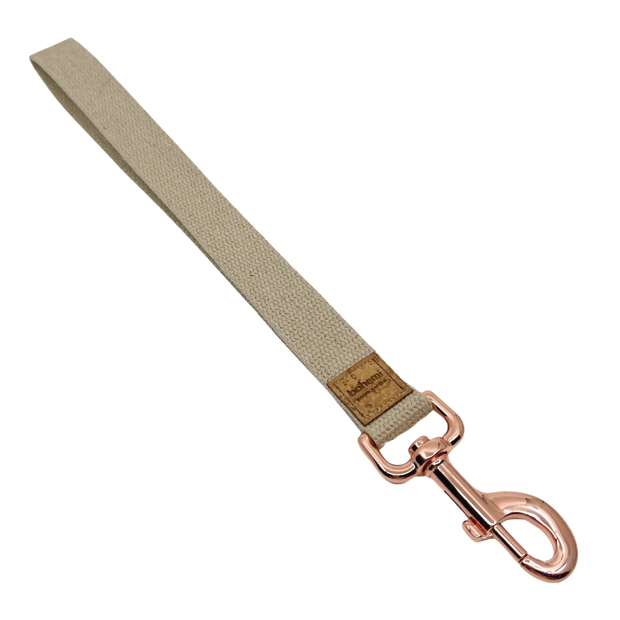 Bohemi - Hemp Training Lead 30cm - Rose Gold