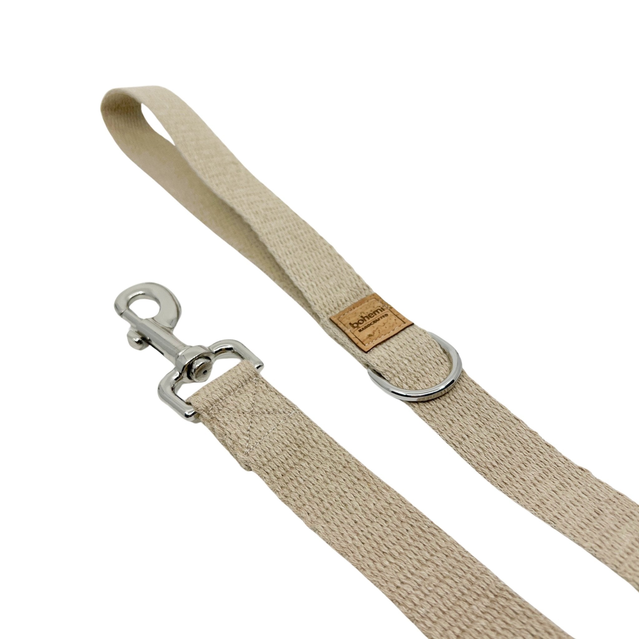 Bohemi - Super Soft Hemp Dog Lead - Silver